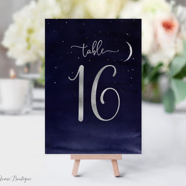 Starry Table Card Numbers - Etsy
