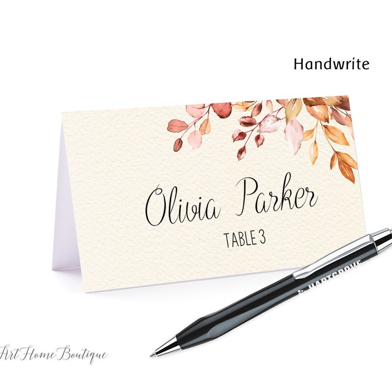 Autumn Place Cards - Etsy