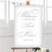 Silver Wedding Welcome Sign, Winter Wedding Welcome Sign, Digital File ...