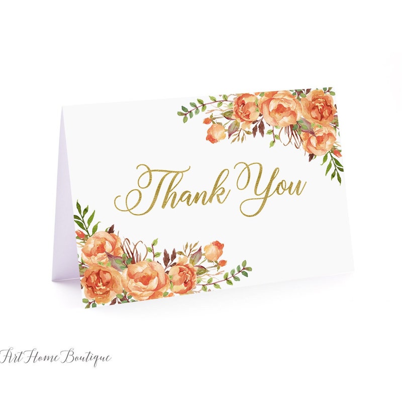 Orange Thank You - Etsy