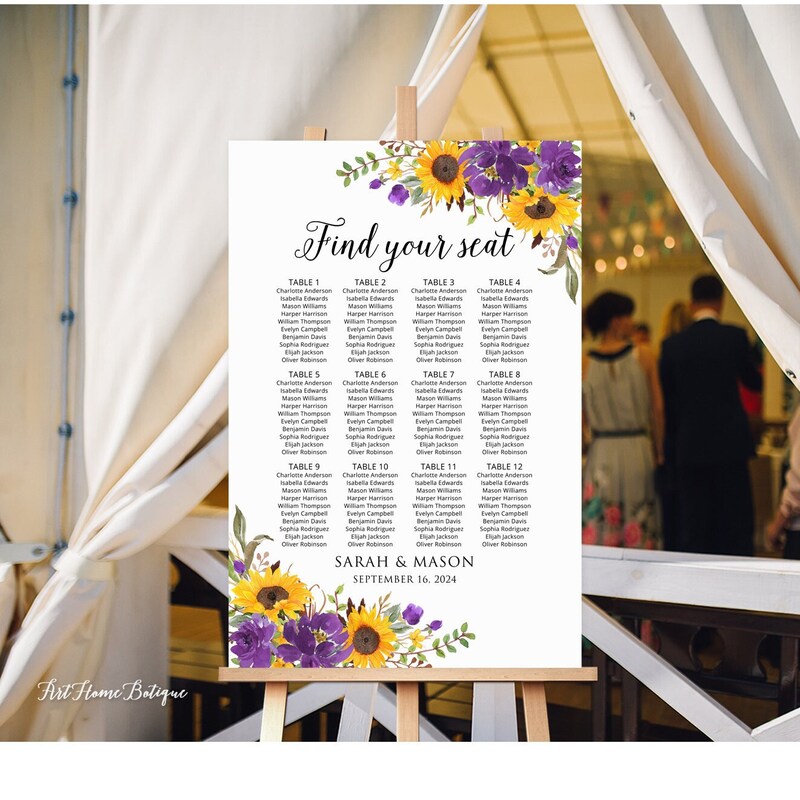 Magnet Seating Chart - Etsy