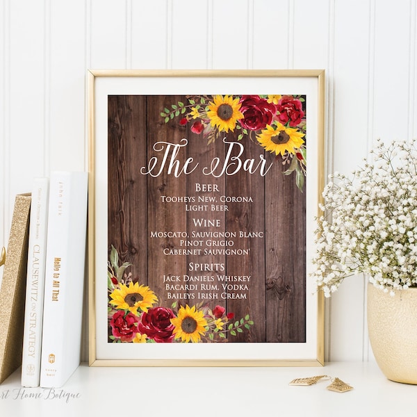 Rustic Wedding Bar - Etsy