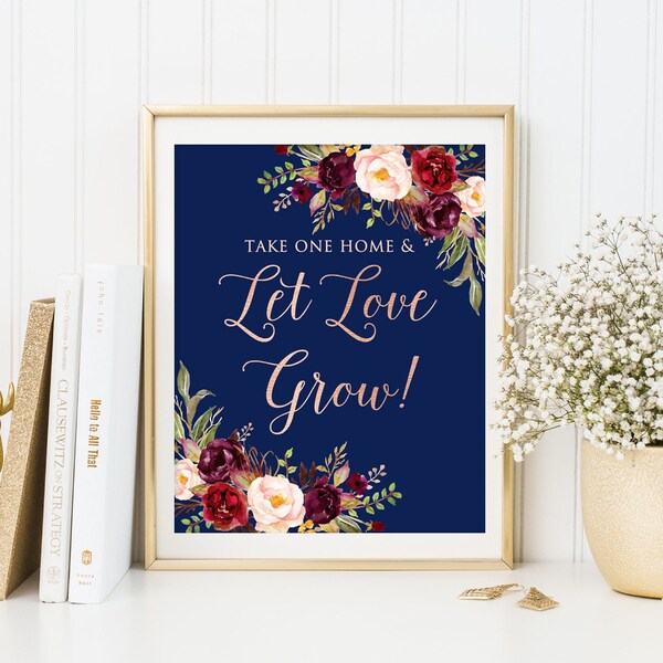 Take One Home and Watch Love Grow Wedding - Etsy