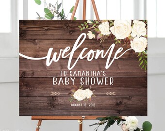 Rustic Baby Shower Sign - Etsy