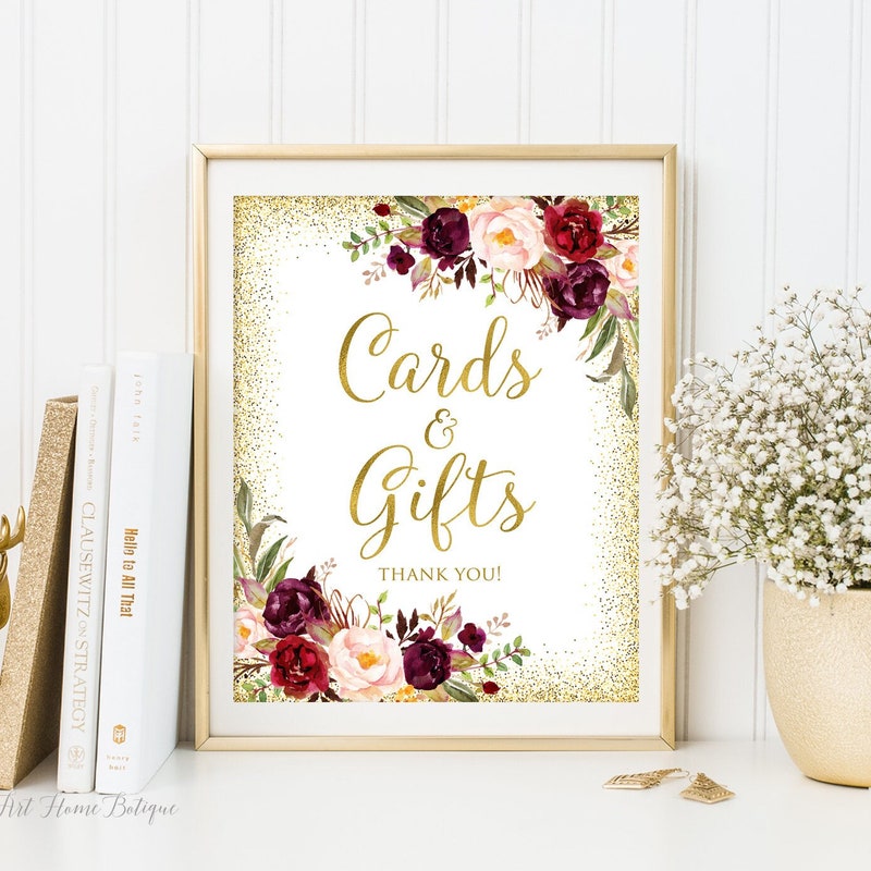 Gifts Table Sign - 60+ Gift Ideas for 2025