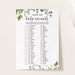 Name the Baby Animal Game, Greenery Baby Shower Games, Botanical Baby ...