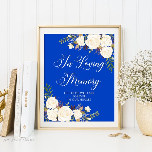 Royal Blue in Loving Memory - Etsy