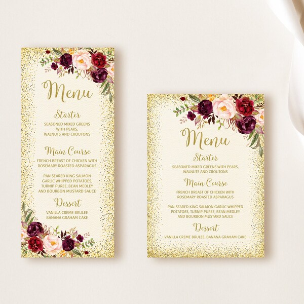 Burgundy and Ivory - Etsy