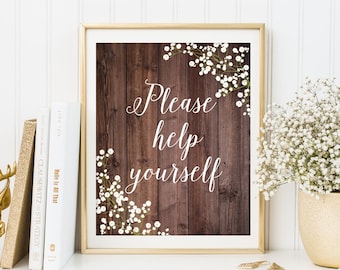 Please Help Yourself Printable - Etsy