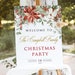 Christmas Welcome Sign, Holiday Party Decor, Winter Welcome Signage ...