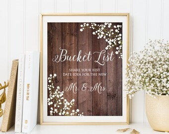 Baby Bucket List Sign - Etsy
