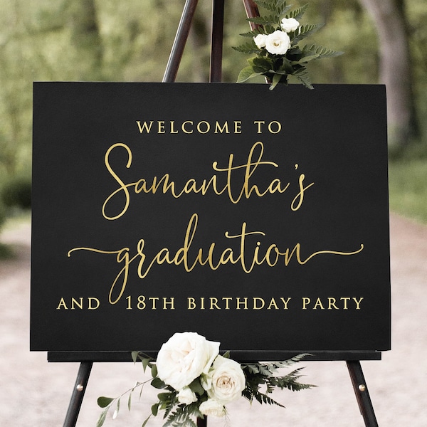 18th Birthday and Graduation Welcome Sign - Etsy