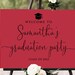 Red Graduation Party Welcome Sign, Red Graduation Welcome Sign, Grad ...