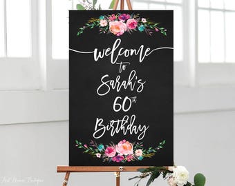 Rustic birthday sign | Etsy