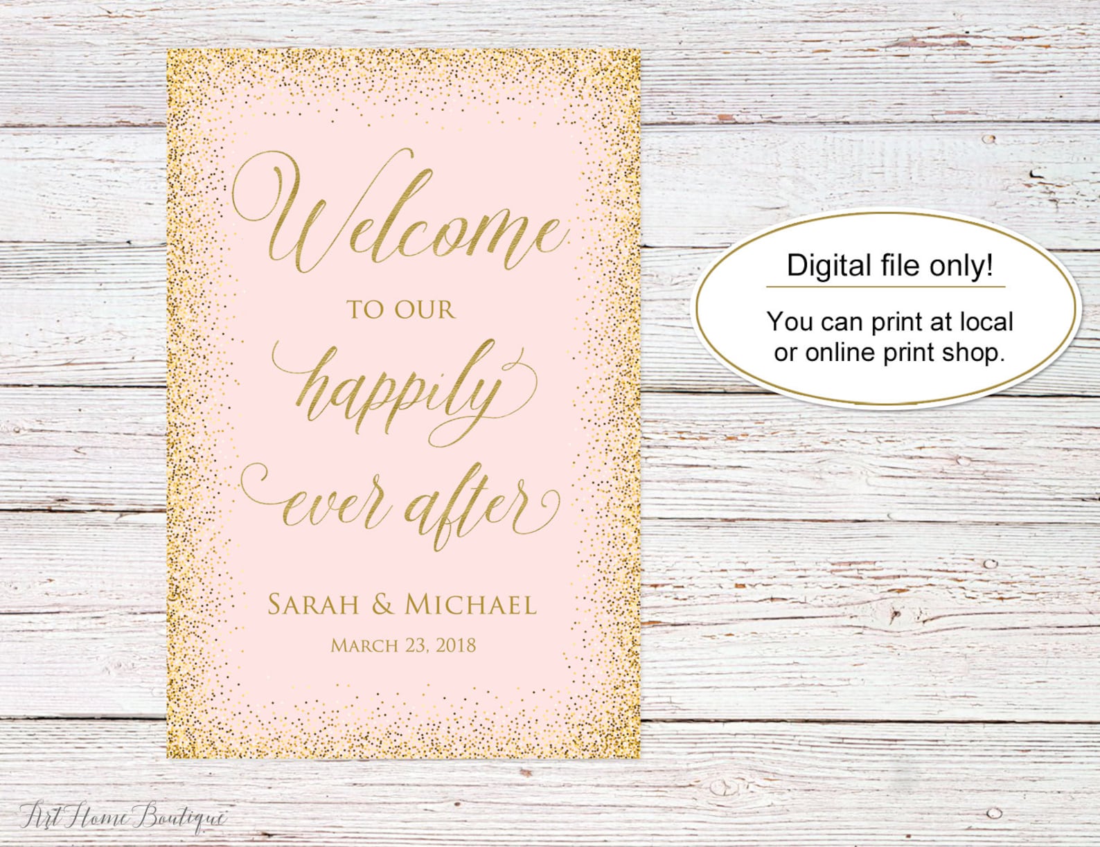 Welcome to Our Happily Ever After Sign Welcome Wedding Sign - Etsy