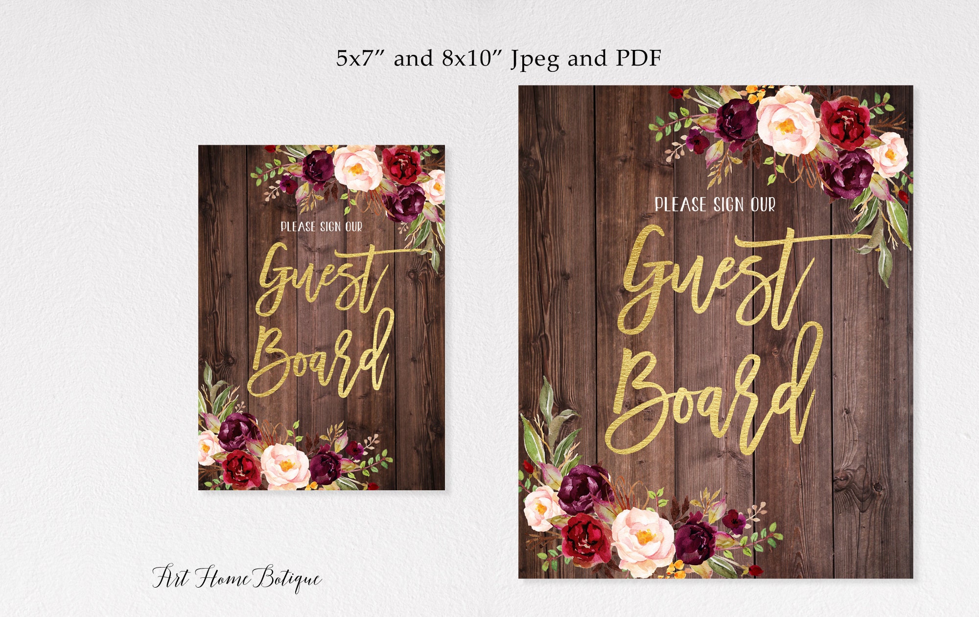 Guest Board Sign Wedding Guest Board Sign Alternate Guest | Etsy