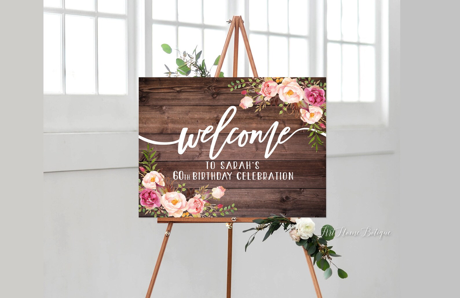 Birthday Welcome Sign, Welcome to Birthday Sign, Large Welcome Sign ...