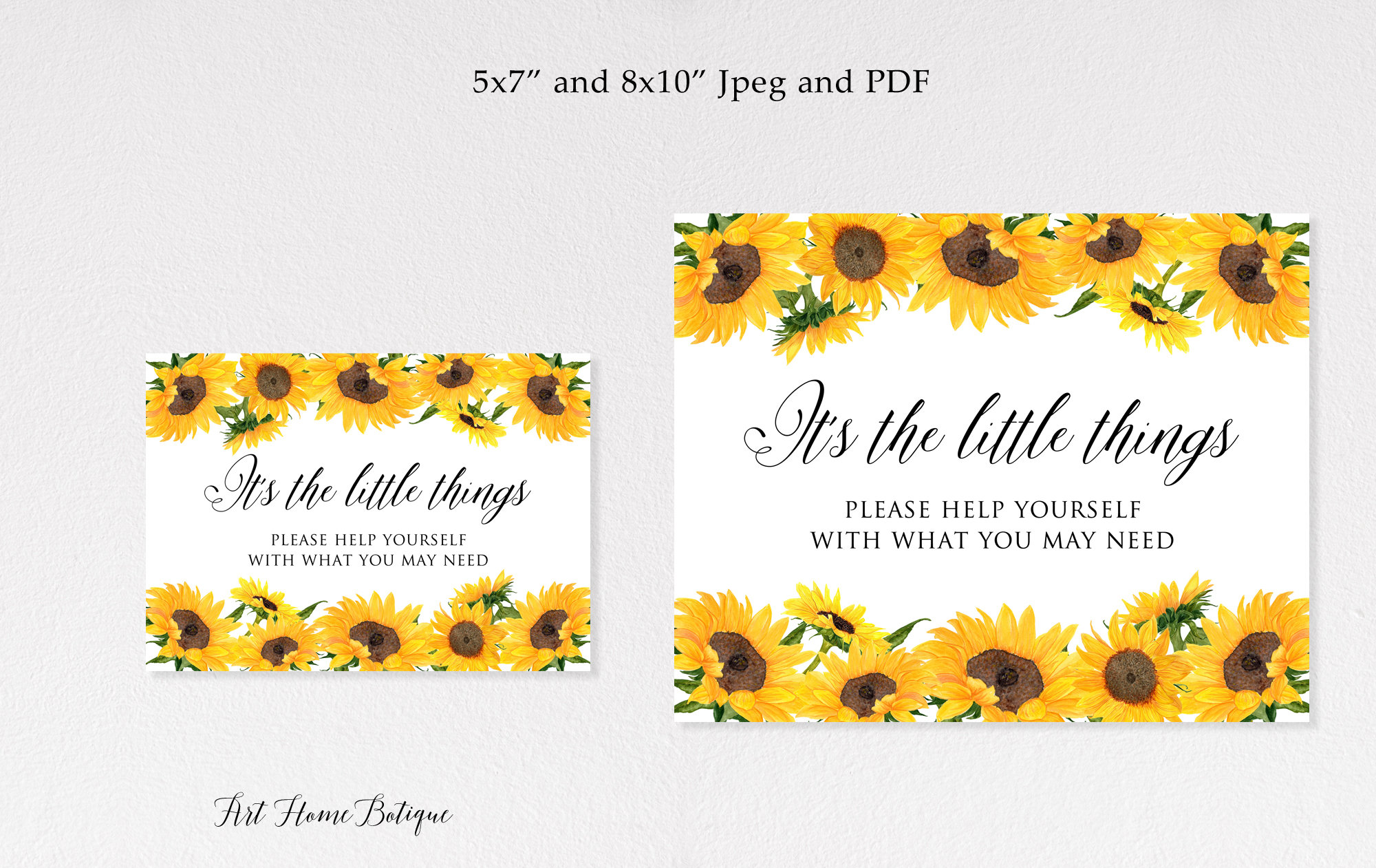 It's the Little Things Please Help Yourself Sign, Wedding Bathroom ...