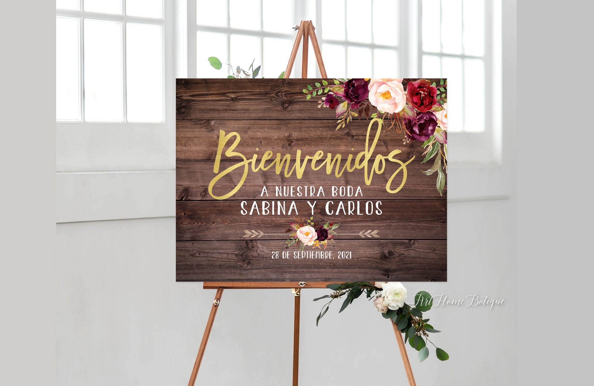Bienvenidos a Nuestra Boda, Spanish Welcome Sign, Welcome Wedding Sign ...