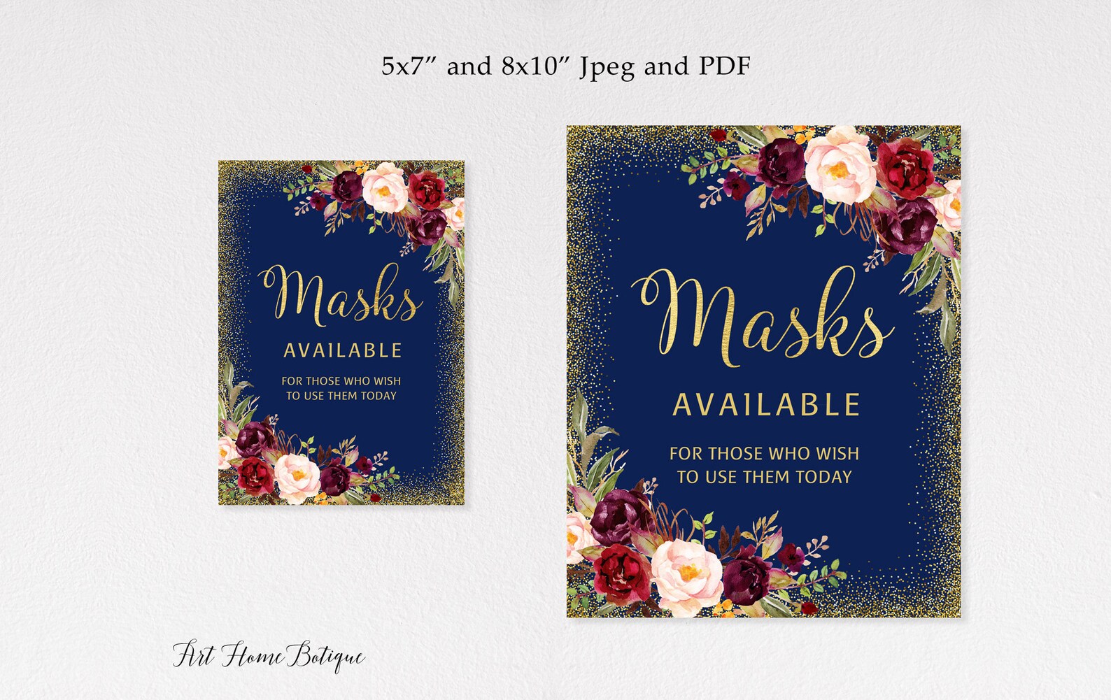 Masks Available Sign, Mask Wedding Sign, Social Distance Wedding Sign ...