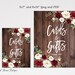 Rustic Cards and Gifts Sign, Gift Table Sign, Boho Floral Cards and ...