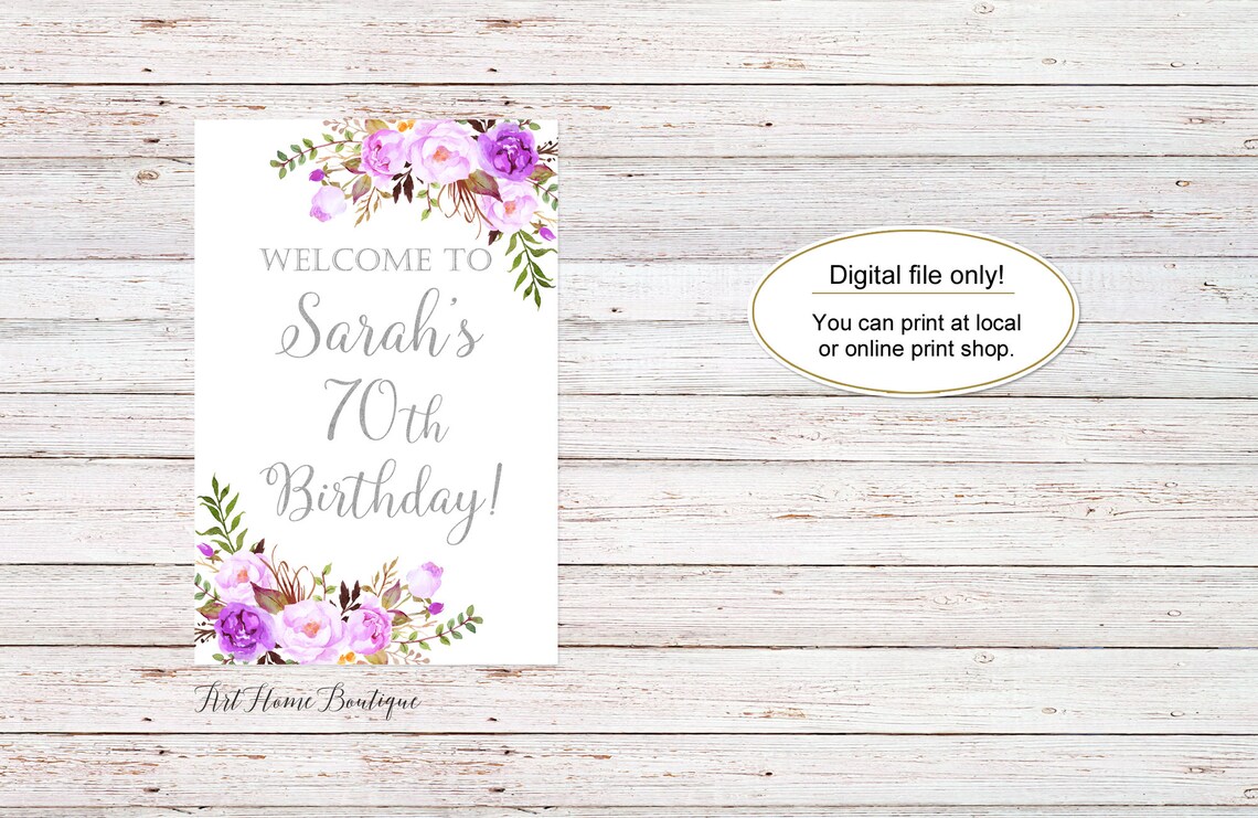 Birthday Welcome Sign Welcome to Birthday Sign Large Welcome - Etsy