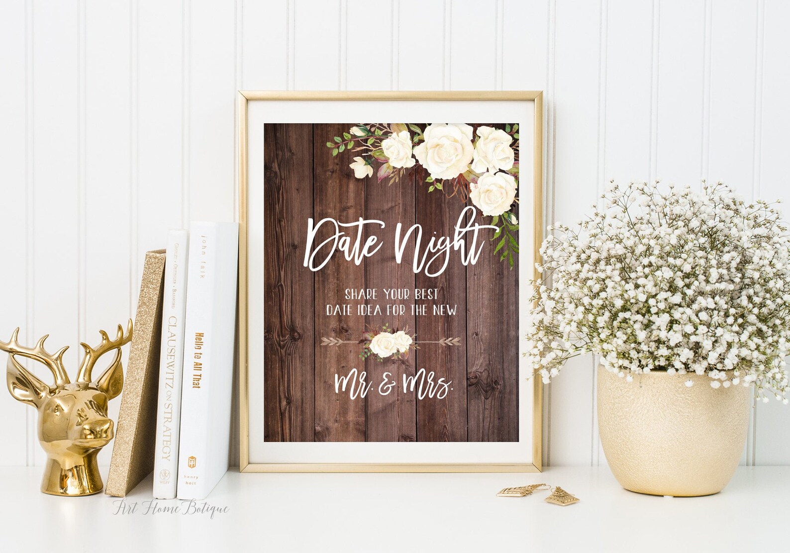 Rustic Date Night Sign Date Night Bridal Shower Sign Rustic - Etsy