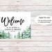 Forest Wedding Welcome Sign, Pine Forest Welcome Sign, Woodland Wedding ...