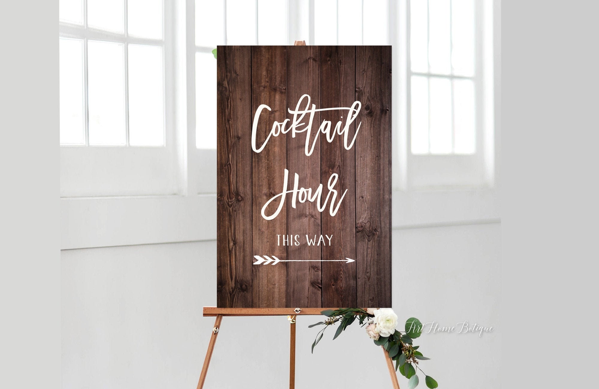 Cocktail Hour Sign Rustic Cocktail Hour Wedding Sign Digital - Etsy ...