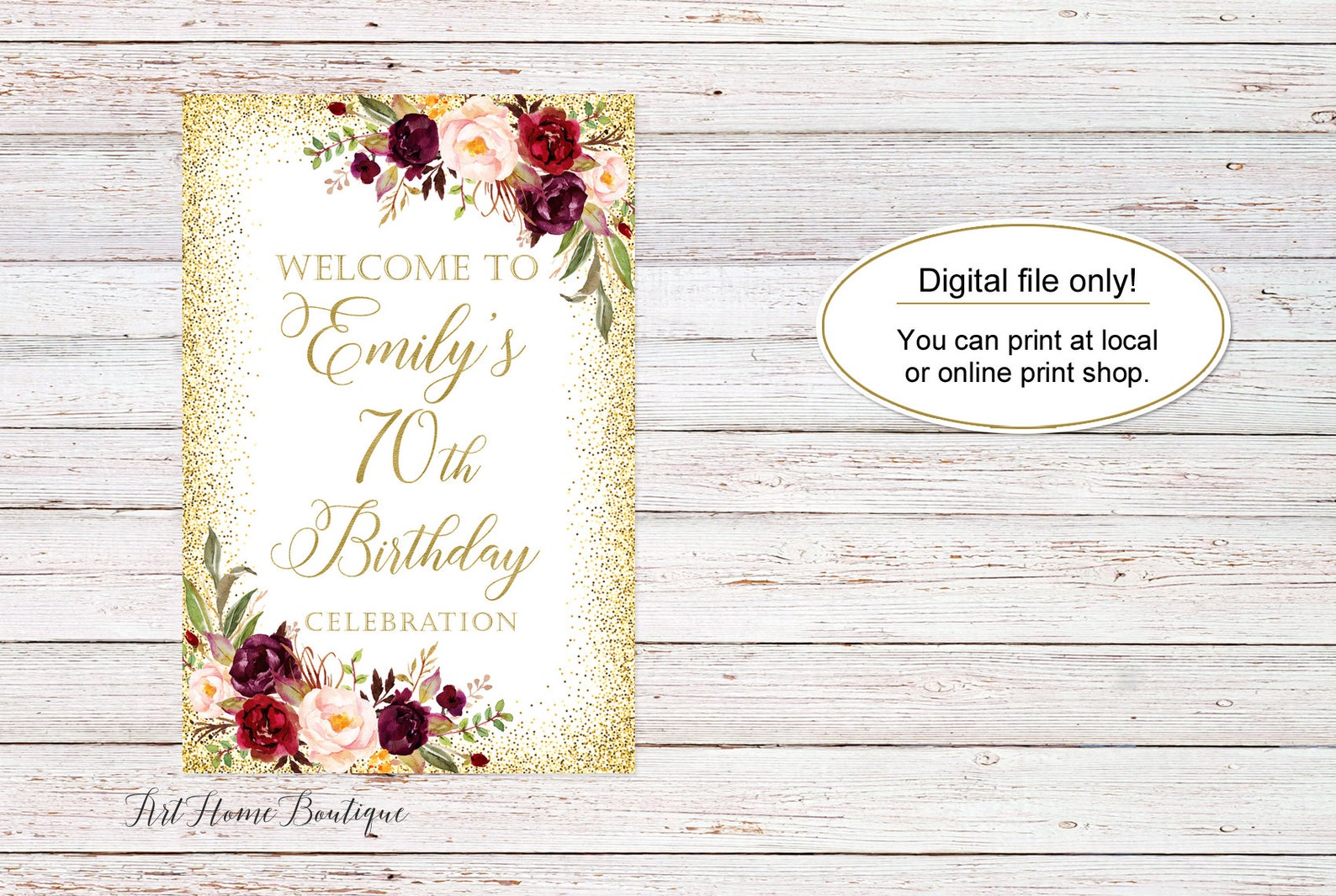 Birthday Welcome Sign Welcome to Birthday Sign Large Welcome - Etsy