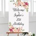 Welcome Birthday Sign, Any Age, Welcome to Birthday Sign, Large Welcome ...