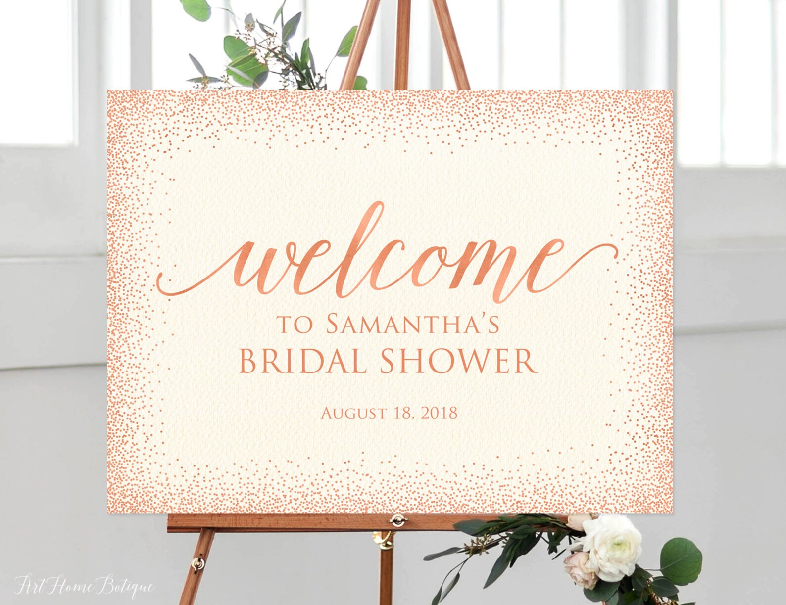 Welcome Bridal Shower Sign Ivory Bridal Shower Welcome Sign - Etsy