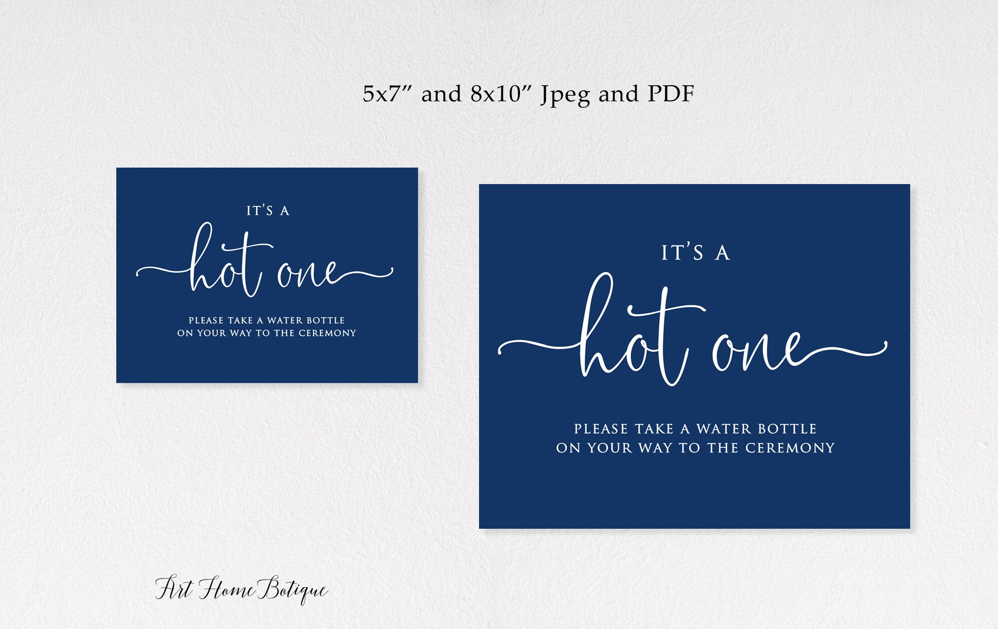 Navy Wedding Water Station Sign, Navy Water Station Sign, Please Take a ...