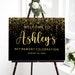 Black and Gold Retirement Welcome Sign, Black Retirement Celebration ...