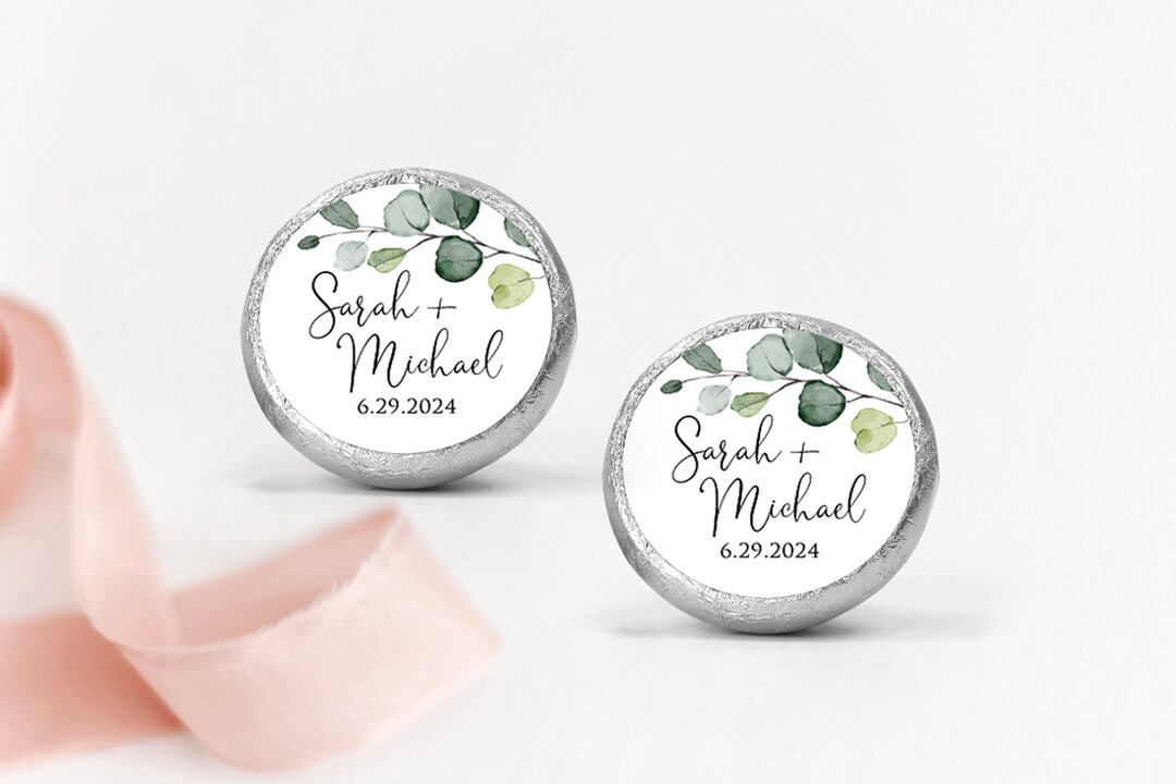 Greenery Chocolate Candy Labels Small Chocolate Labels Round - Etsy