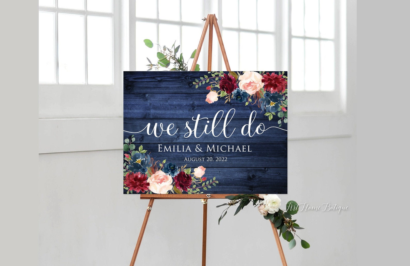 We Still Do Sign Rustic Welcome Sign Anniversary Wedding - Etsy