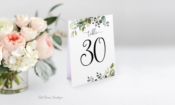 Tented Table Numbers Folded Table Numbers Tent Table - Etsy