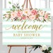 Baby Shower Welcome Sign Mint Floral Baby Shower Welcome - Etsy