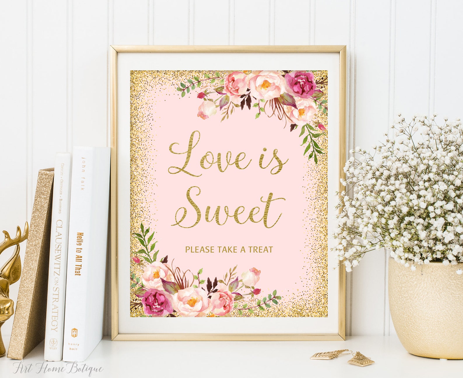 Love is Sweet Sign Dessert Table Sign Favor Table Sign | Etsy