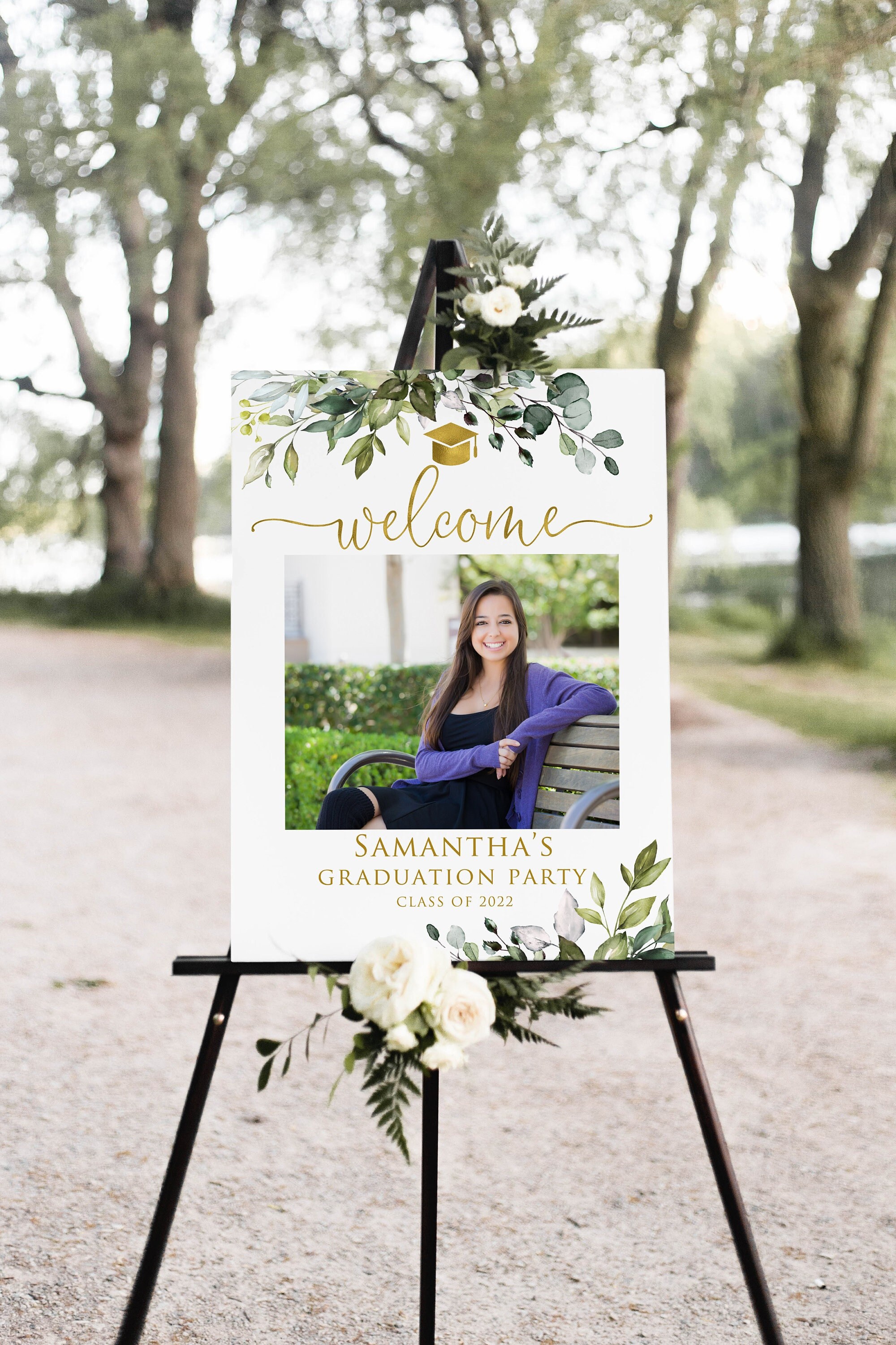 Photo Graduation Party Welcome Sign, Graduation Welcome Sign, Grad ...