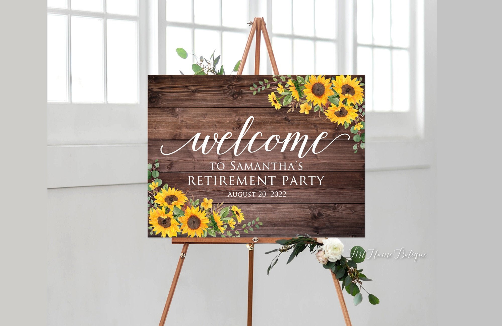 Sunflowers Retirement Party Sign Retirement Celebration - Etsy