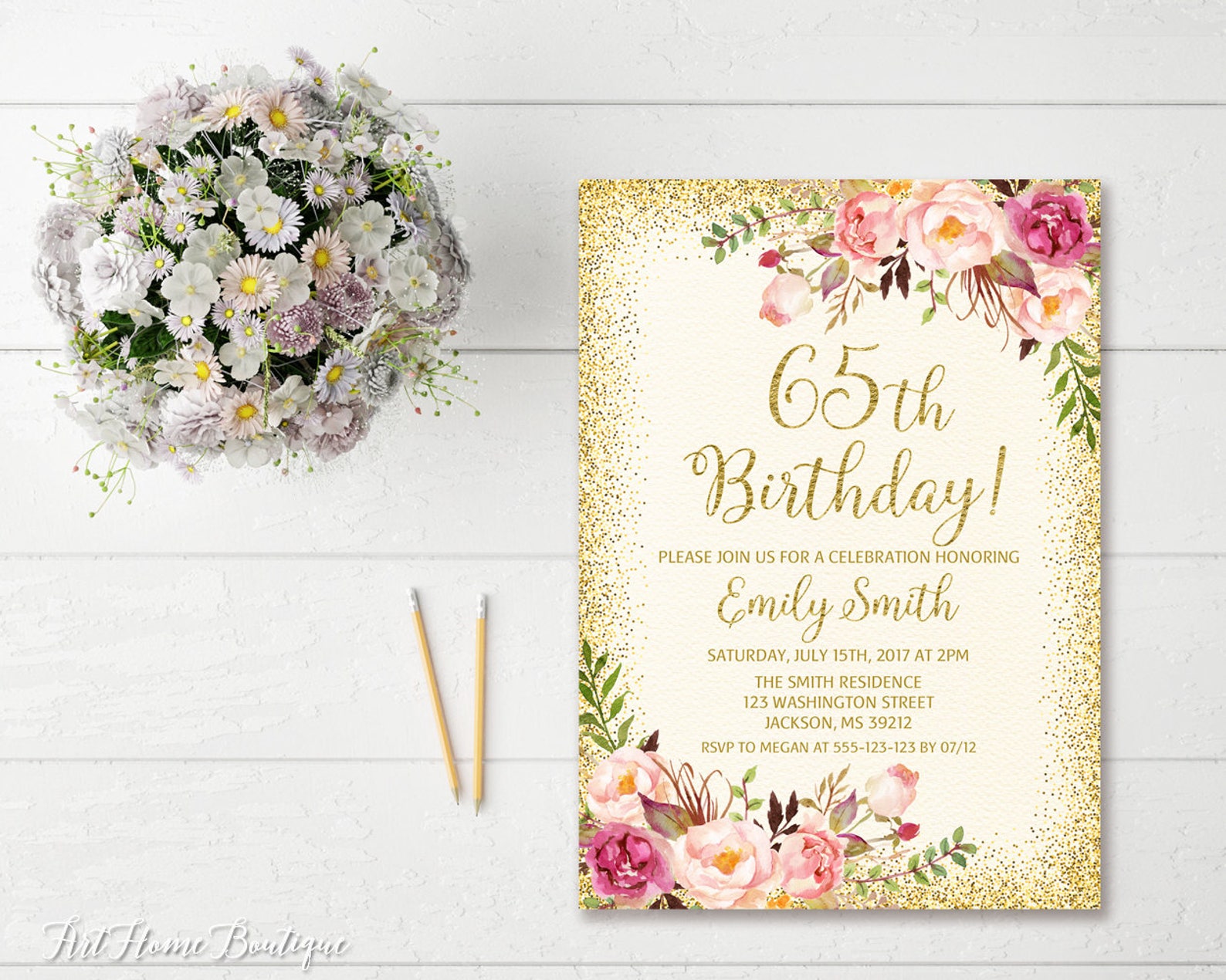 65th-birthday-invitation-any-age-women-birthday-invitation-etsy