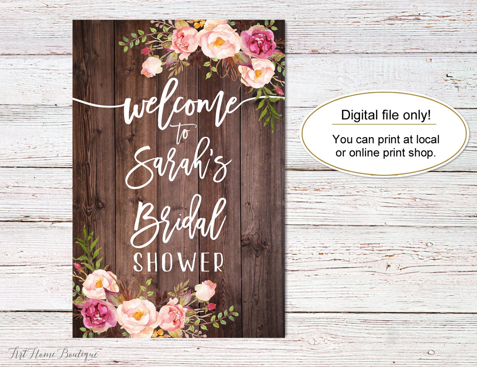 Welcome Bridal Shower Sign Bridal Shower Welcome Sign Large - Etsy