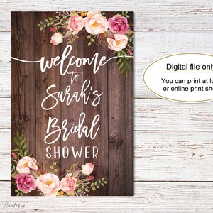 Welcome Bridal Shower Sign, Bridal Shower Welcome Sign, Large Welcome ...