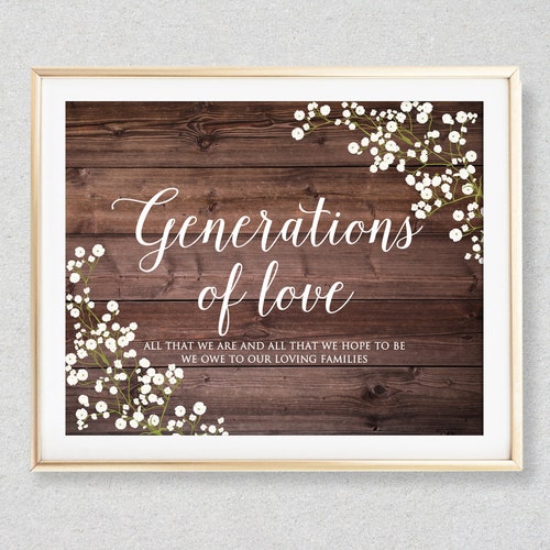 Generations of Love Sign All That We Are All That We Hope to - Etsy