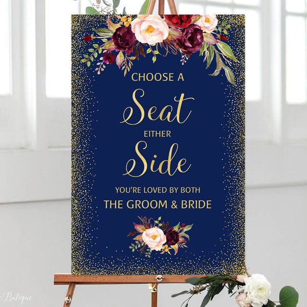 Seat Not Side Sign - Etsy