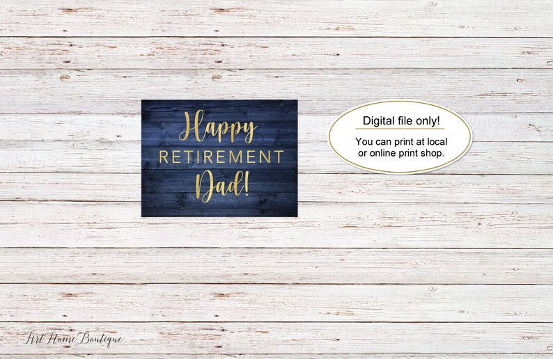Happy Retirement Welcome Sign, Rustic Navy Retirement Welcome Sign ...