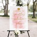 Gold and Pink Graduation Party Welcome Sign Watercolor - Etsy