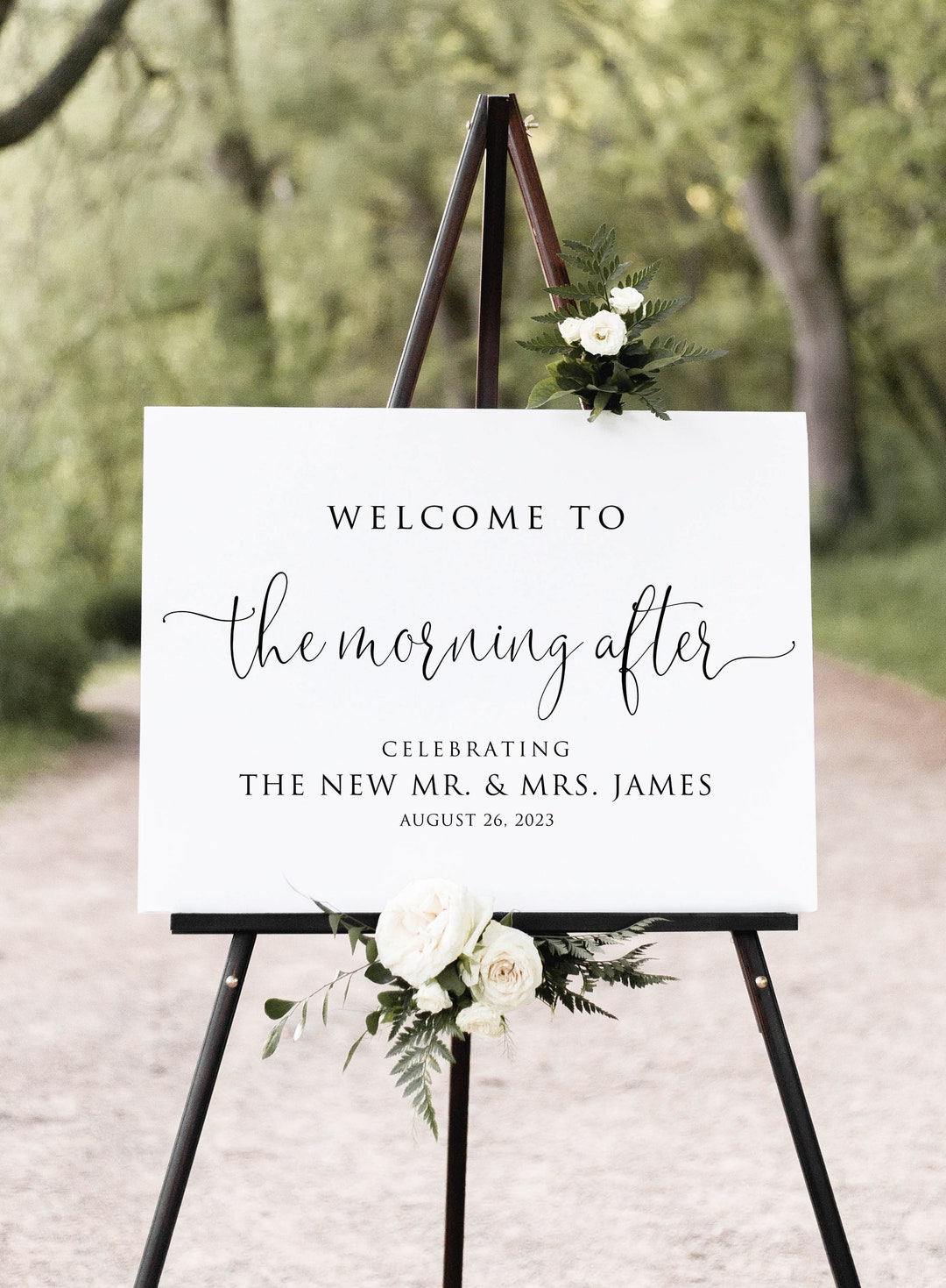 Welcome to the Morning After Sign Wedding Brunch Welcome - Etsy