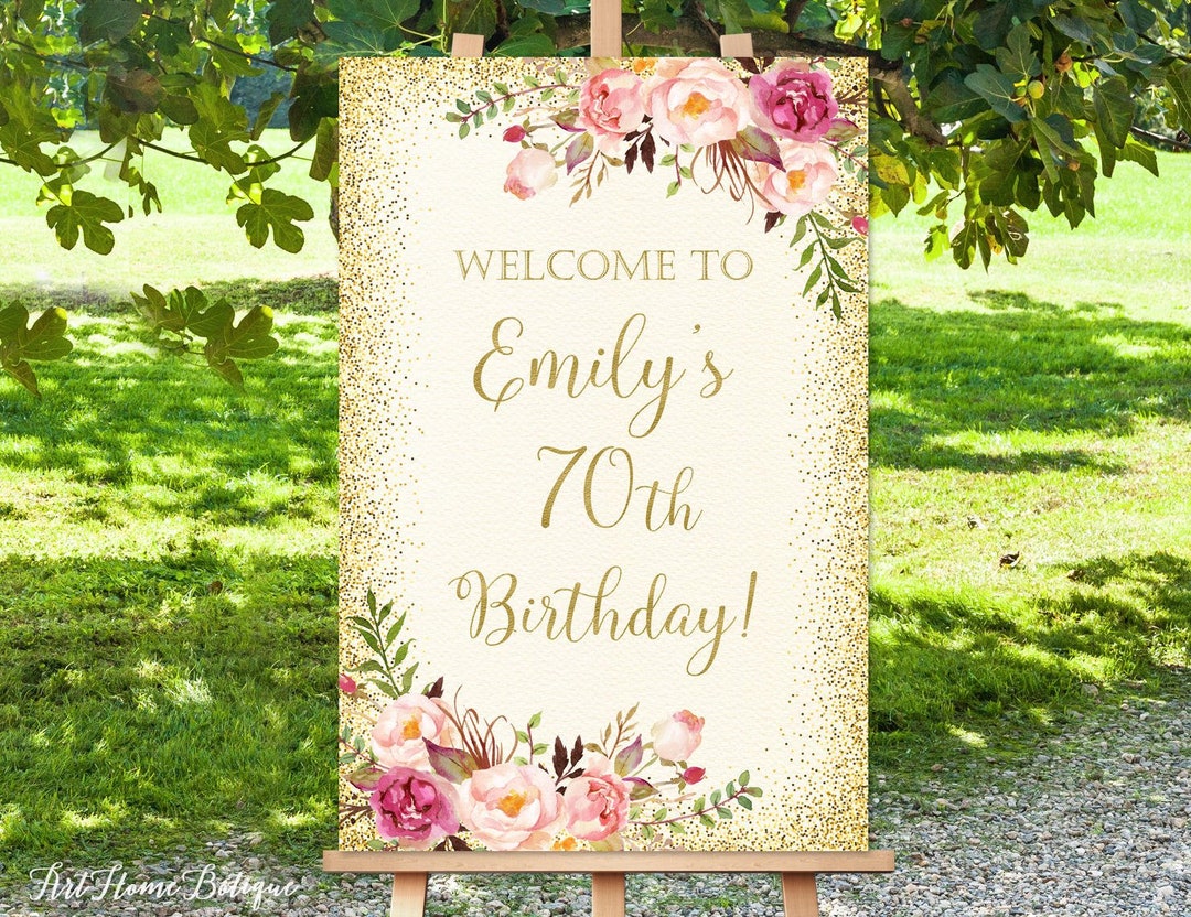 Birthday Welcome Sign, Welcome to Birthday Sign, Large Welcome Sign ...